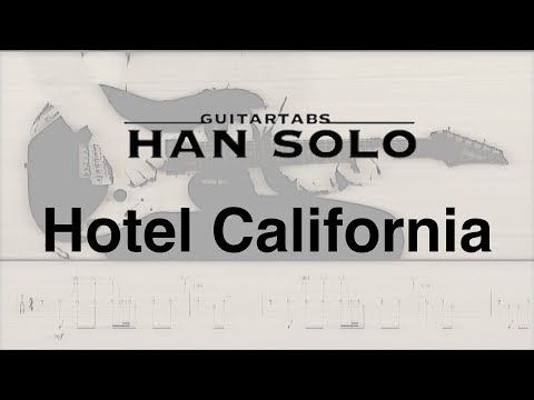【HanSolo Electric】Hotel California | Eagles | Guitar Solo | Guitar Tabs