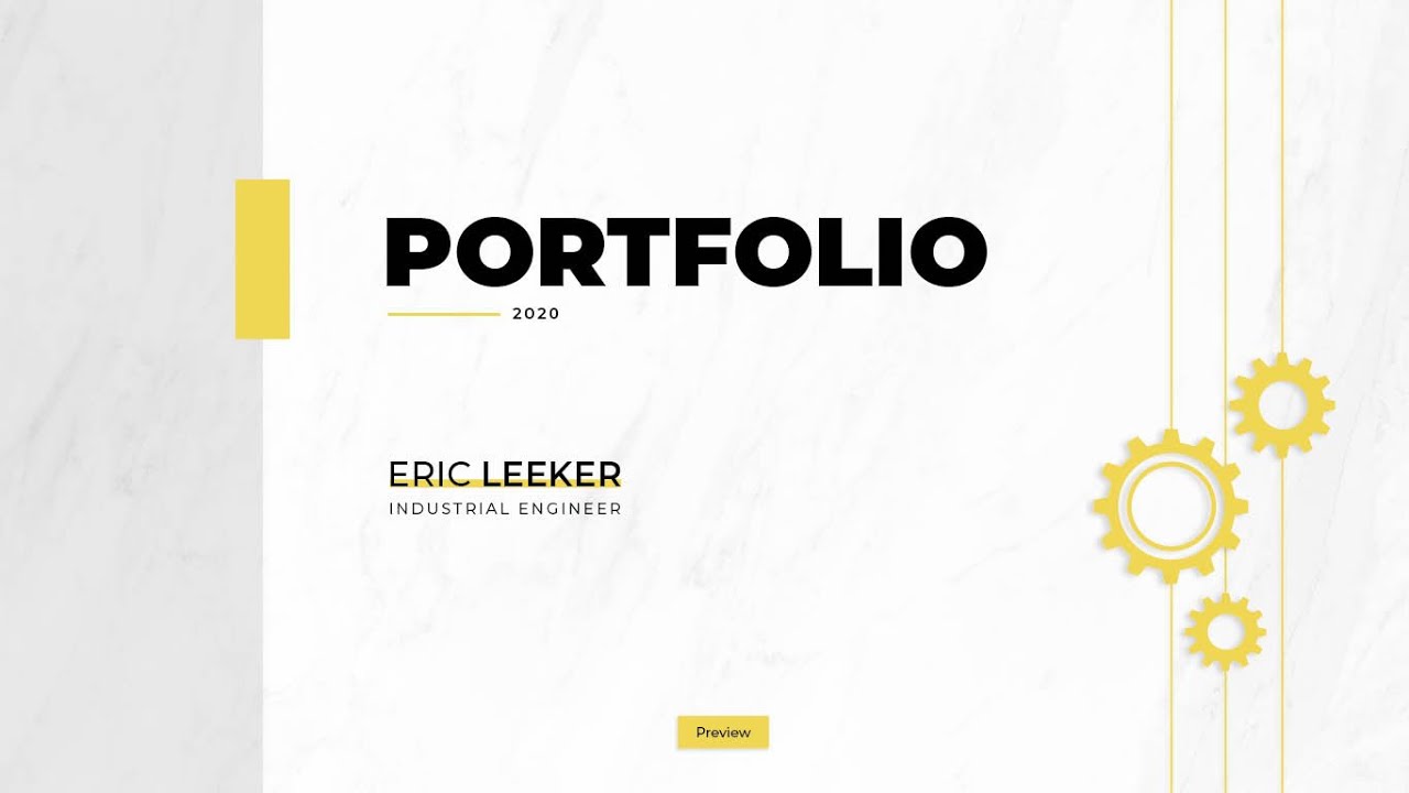 Industrial Engineer Portfolio (Interactive Portfolio Design)