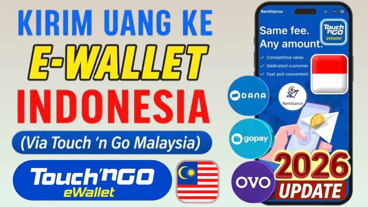 Cara Kirim Wang ke Indonesia eWallet Melalui Touch n Go Malaysia (2026 Terbaru)