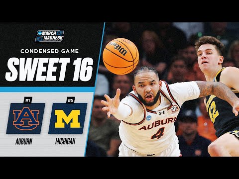 Auburn vs. Michigan - Sweet 16 NCAA tournament extended highlights