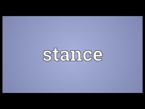 Stance Meaning