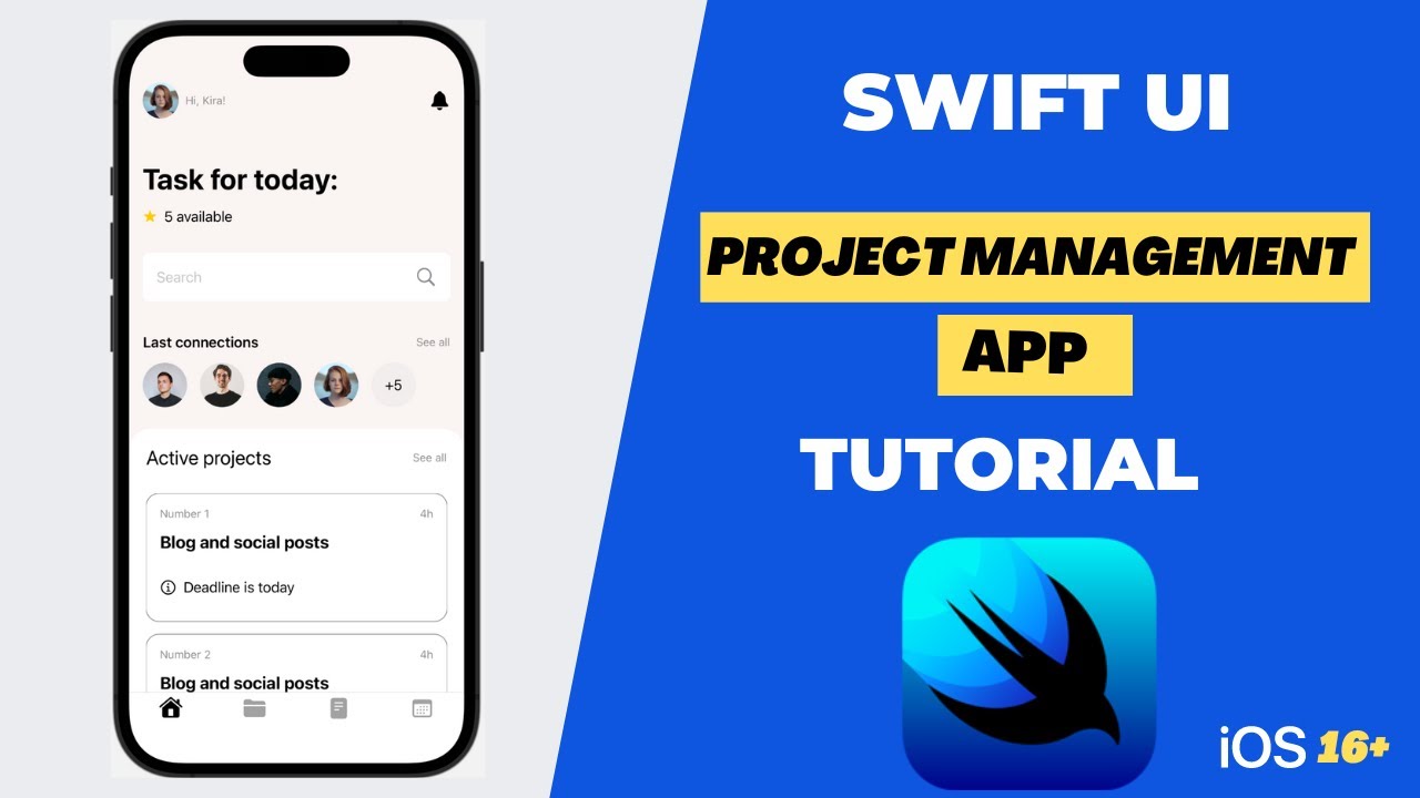 Project Management UI -  IOS SwiftUI Tutorial for Beginners