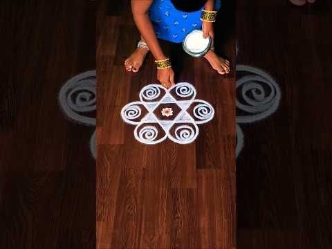 குட்டி ஸ்டார் கோலம் daily rangoli kolam designs #trending #viralvideo #shorts #shortsfeed #ytshorts