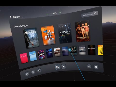 New Steam VR Dashboard Quick Select