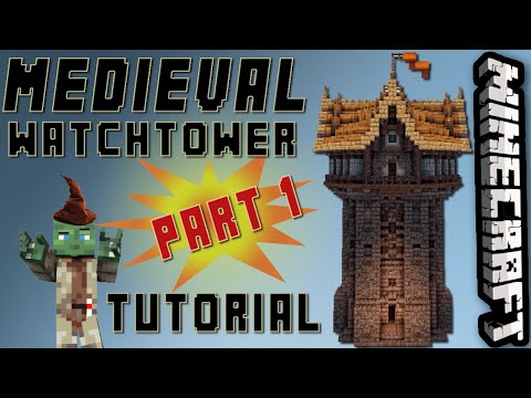 Medieval watchtower tutorial Minecraft Map