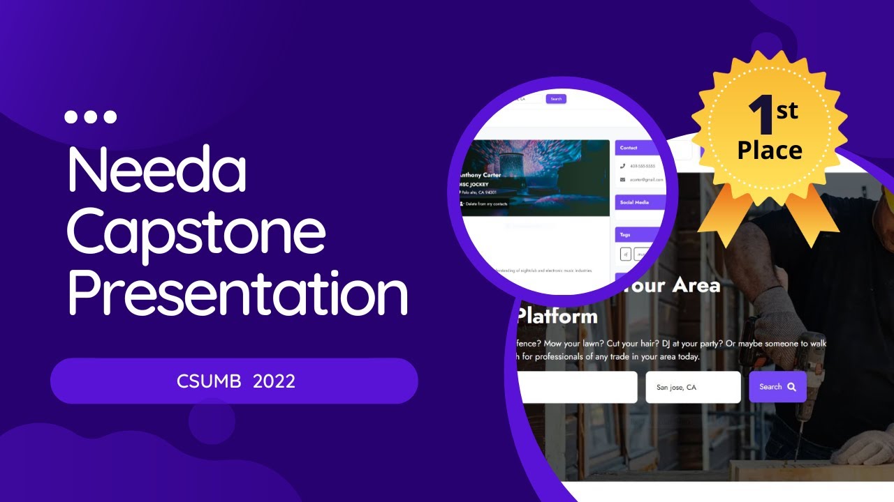 My CSUMB Computer Science Capstone Presentation 2022 - Full Stack App 