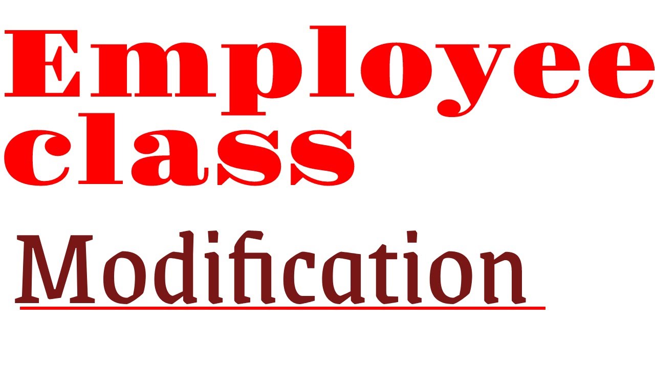 6.06 Employee Class Modification Starting Out With Java  Chapter 6