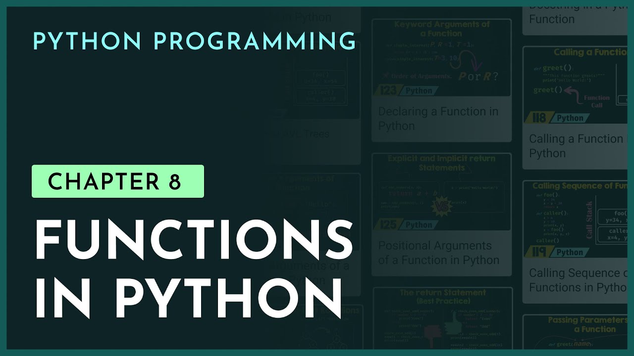 Functions in Python | Chapter-8 | Python Programming | nesoacademy.org