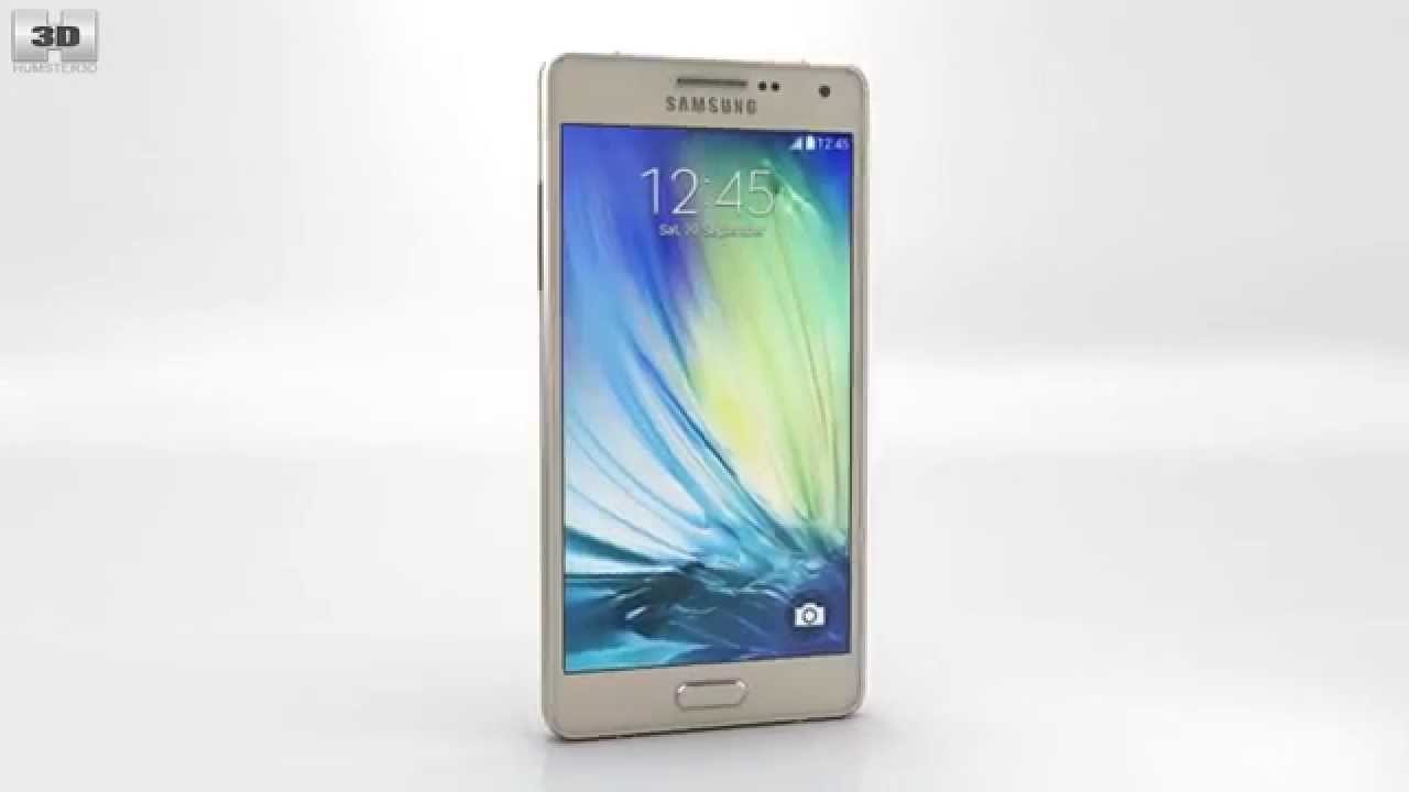 Samsung Galaxy A3 Champagne Gold 3D model by 3DModels.org