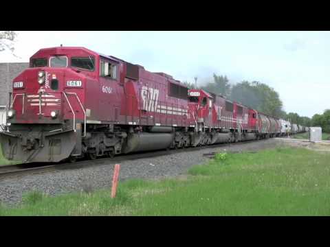 Three Soo Line SD60s on 491 -Candy Apple Trio!-