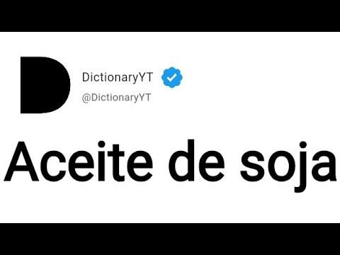 Aceite de soja Meaning in English