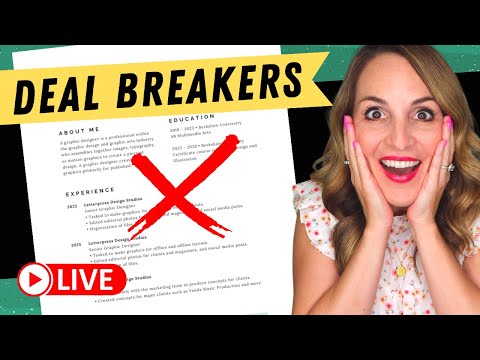 BIGGEST Resume Mistakes Costing You The Job (With EXAMPLES) + LIVE Resume Reviews!
