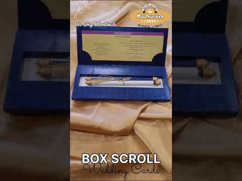 Scroll Invitation Card - Scroll Invitation Latest Price, Manufacturers ...