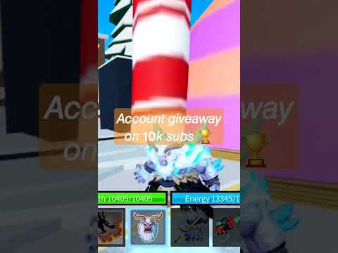 Blox fruit account giveaway on 10k subs 🙂 #shorts #blox fruit #giveaway