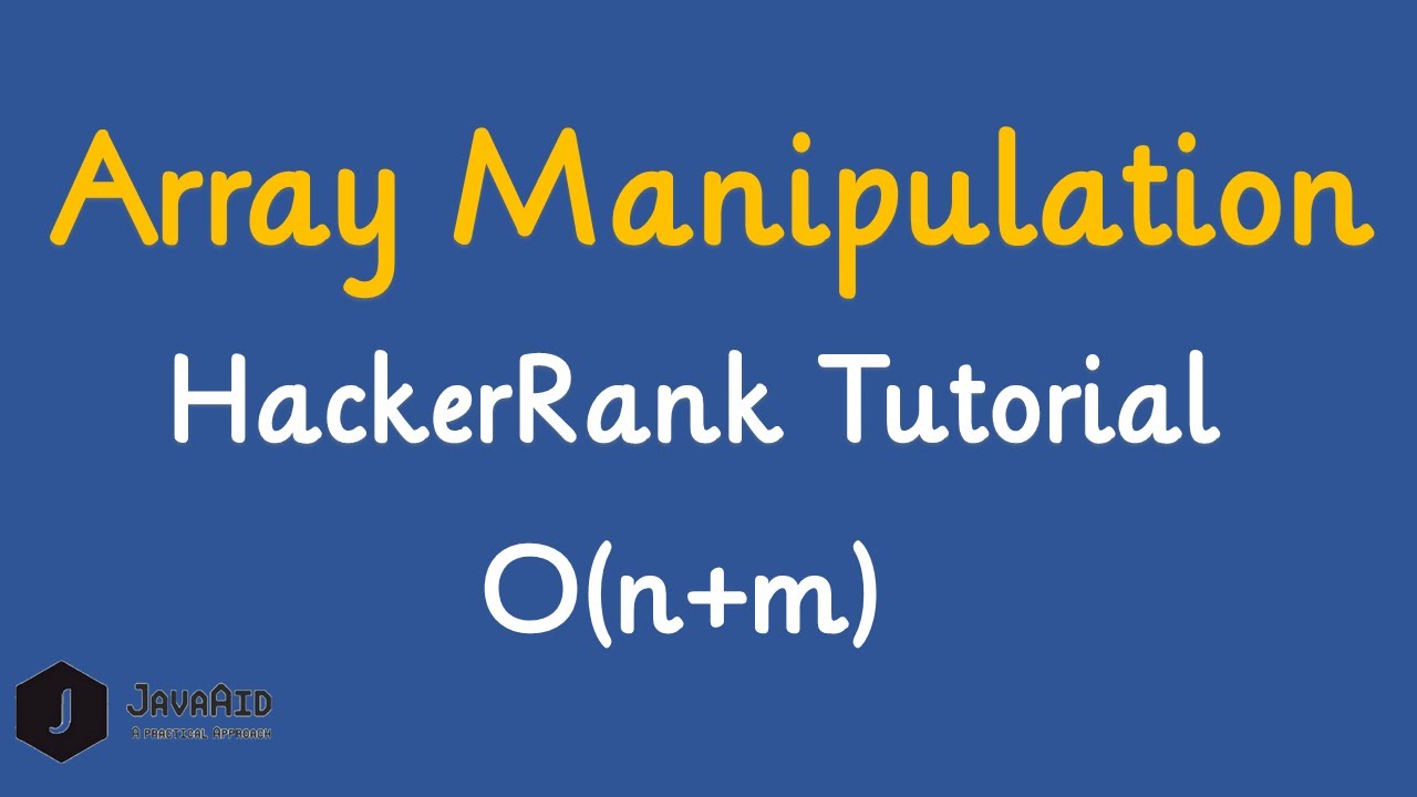 Array Manipulation Hackerrank Solution | Difference Array | Range Update Query In O(1)