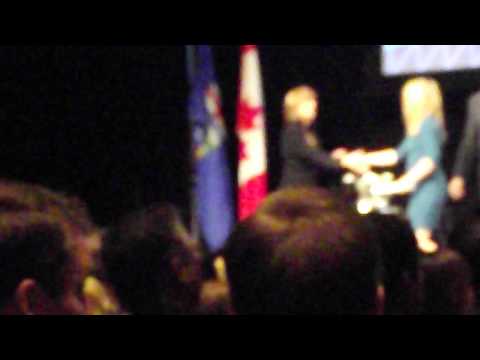 Kathleen recieving her C.M.A. designation.