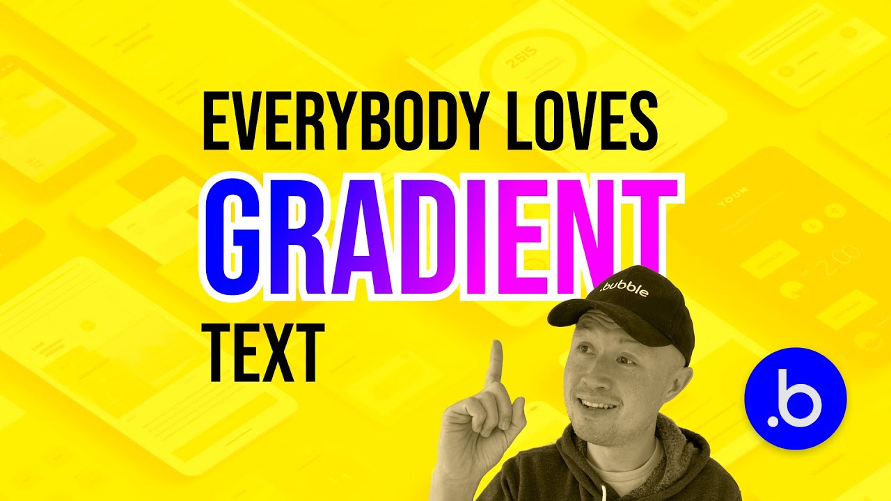 This cool trick will give your users GRADIENT TEXT powers in Bubble!