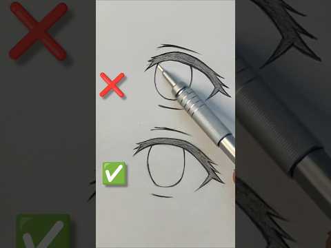 how to draw anime eye's ✨/#art#eyes#animeart#dra #drawing#shorts