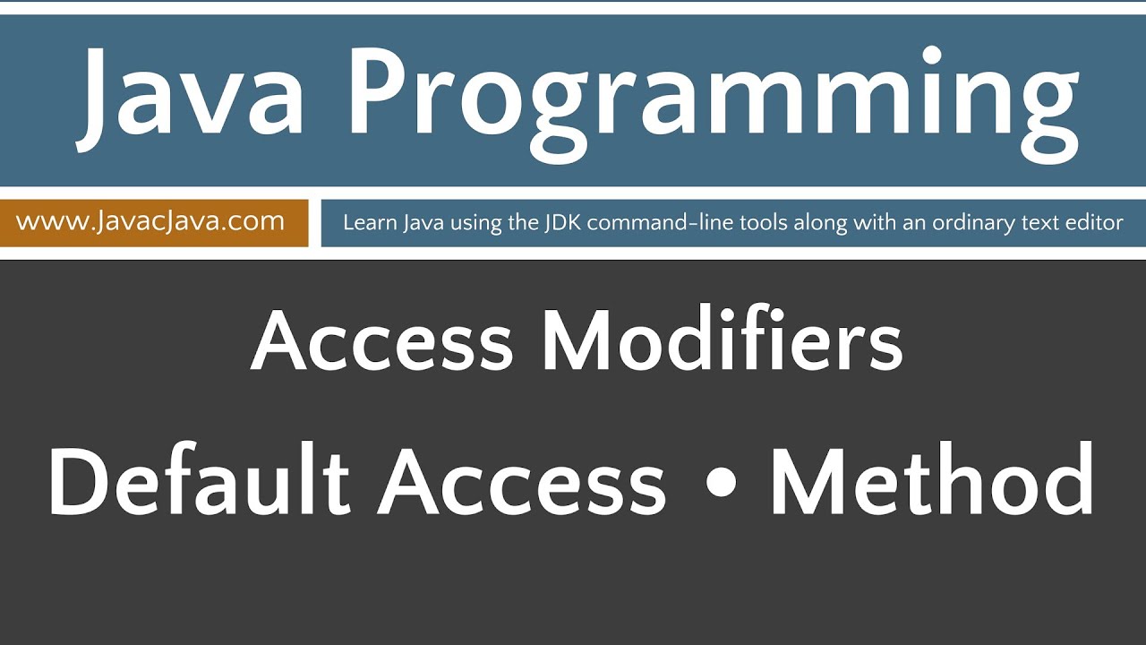 Learn Java Programming - Default (Package-Private) Access Applied to a Method