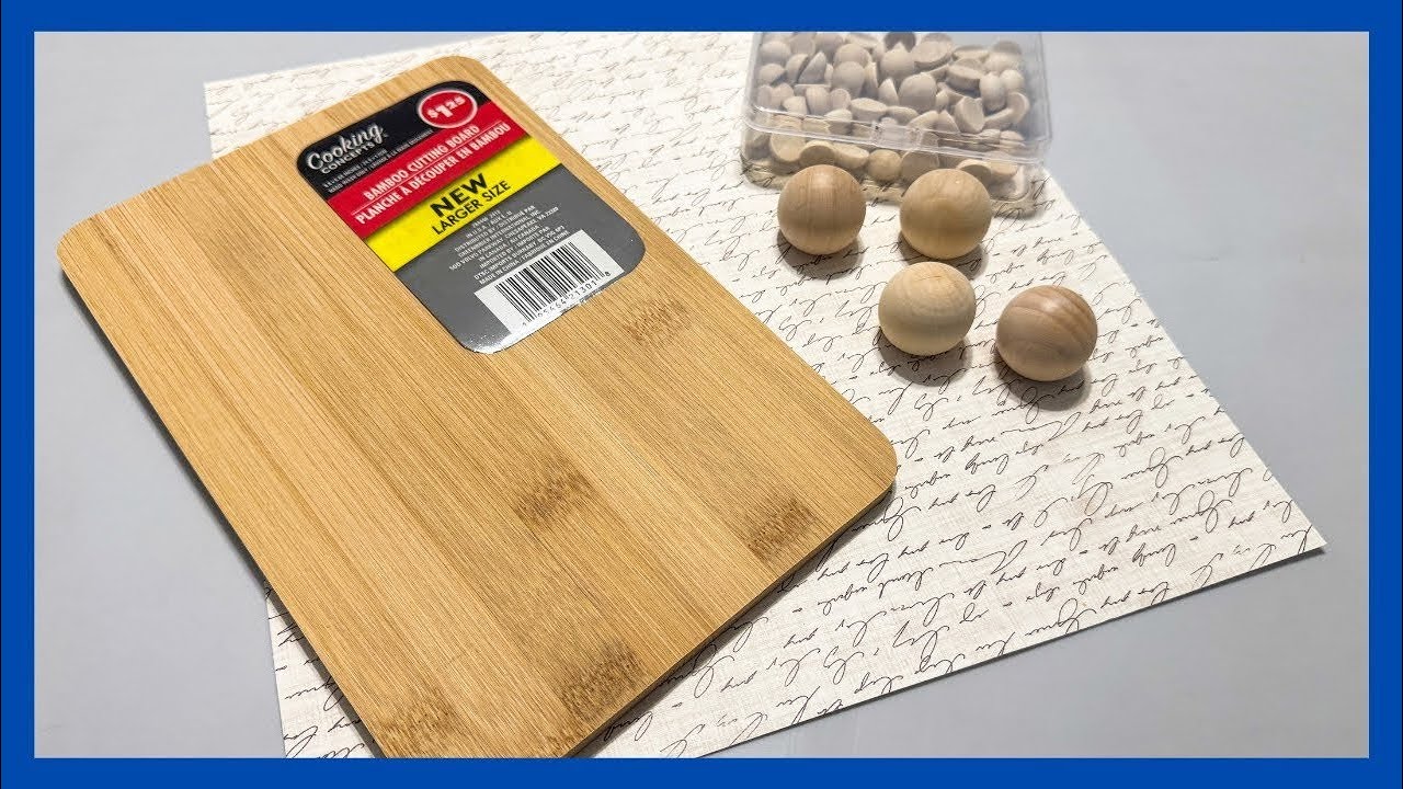 Display Tray DIY || Using a Dollar Tree Cutting Board || Just 1 Quick Craft