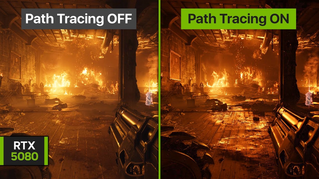 DOOM The Dark Ages | Path Tracing ON vs OFF Comparison + RTX 5080 Benchmark!