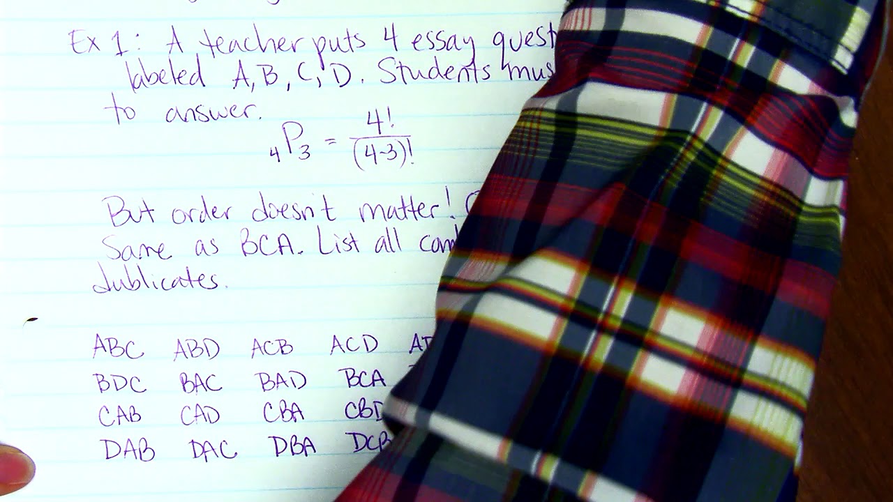 Solving Problems Involving Combinations