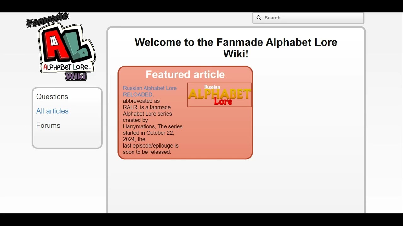 Introducing: Fanmade Alphabet Lore Wiki!