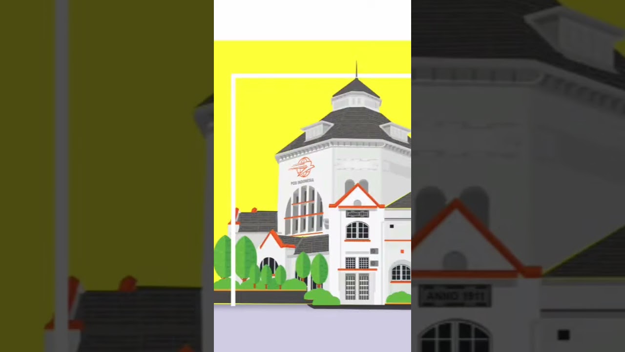 Vector Building POS OFFICE INDONESIA | #vector #vectorbuilding #vectorart