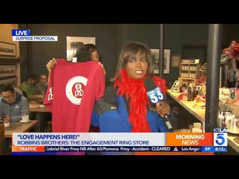 Love Happens Here - Robbins Brothers Customer Pops The Question At Akasha Restaurant In Culver City