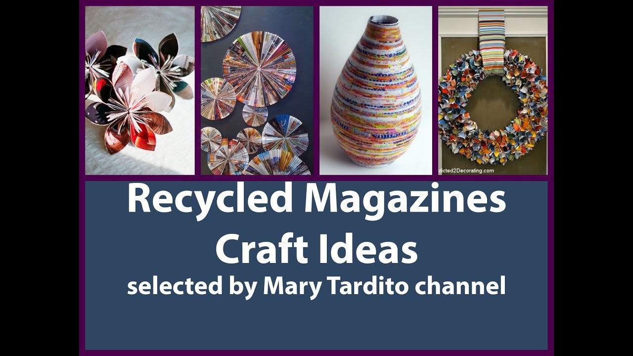 Recycled Magazines Craft Ideas - DIY Recycled Projects