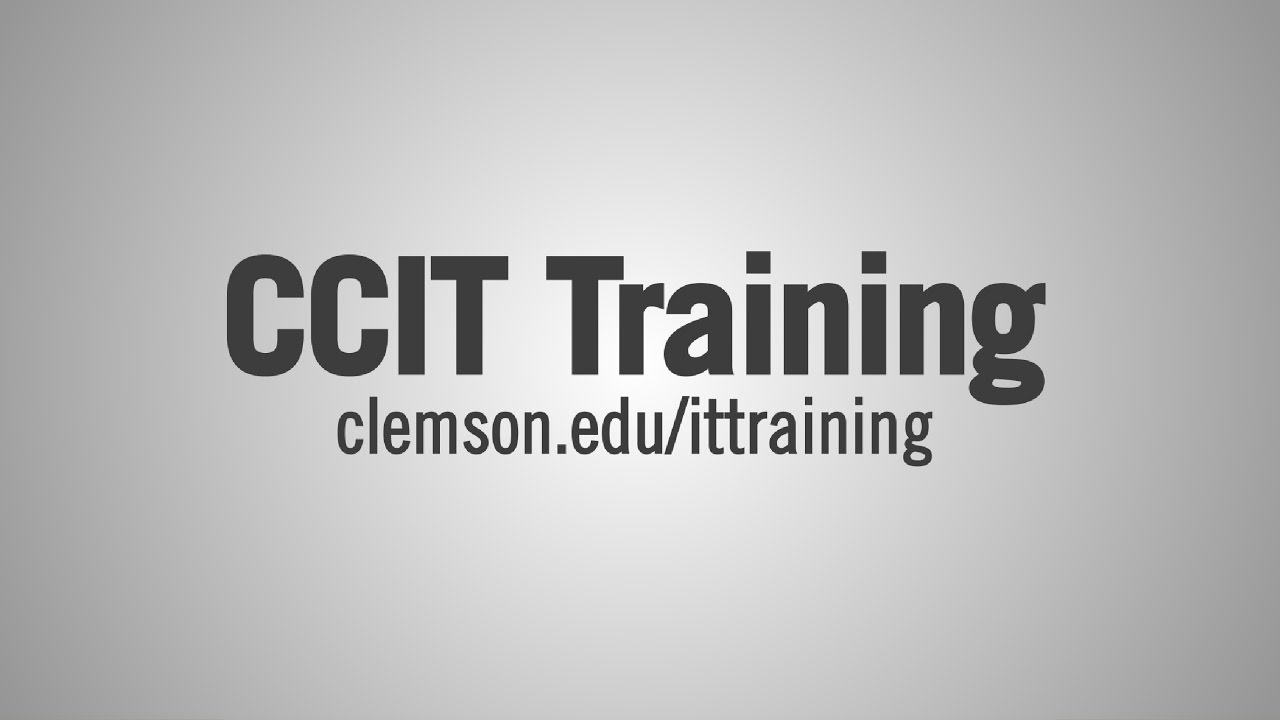 CCIT Training