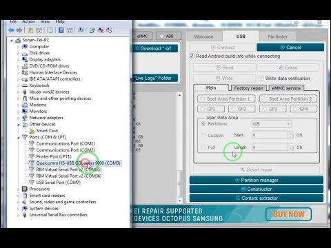Lg H901 F600L Dead Boot Repair Done via Usb Qcom 9008 Port Only
