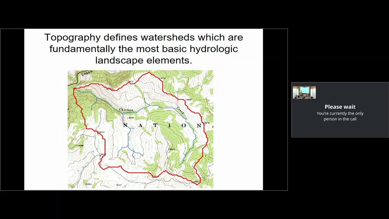 GISWR 9: Digital Elevation Model Based Watershed and Stream Network Delineation, 9/27/18