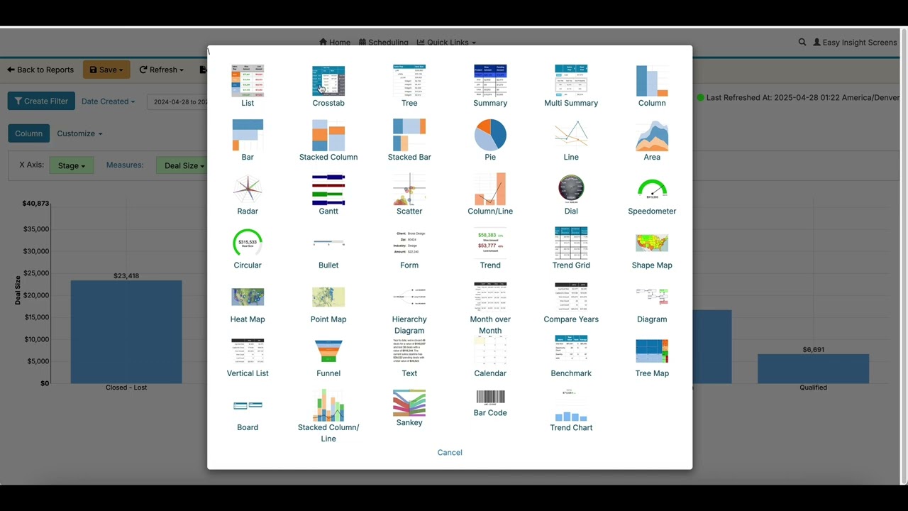 Creating Reports in Easy Insight