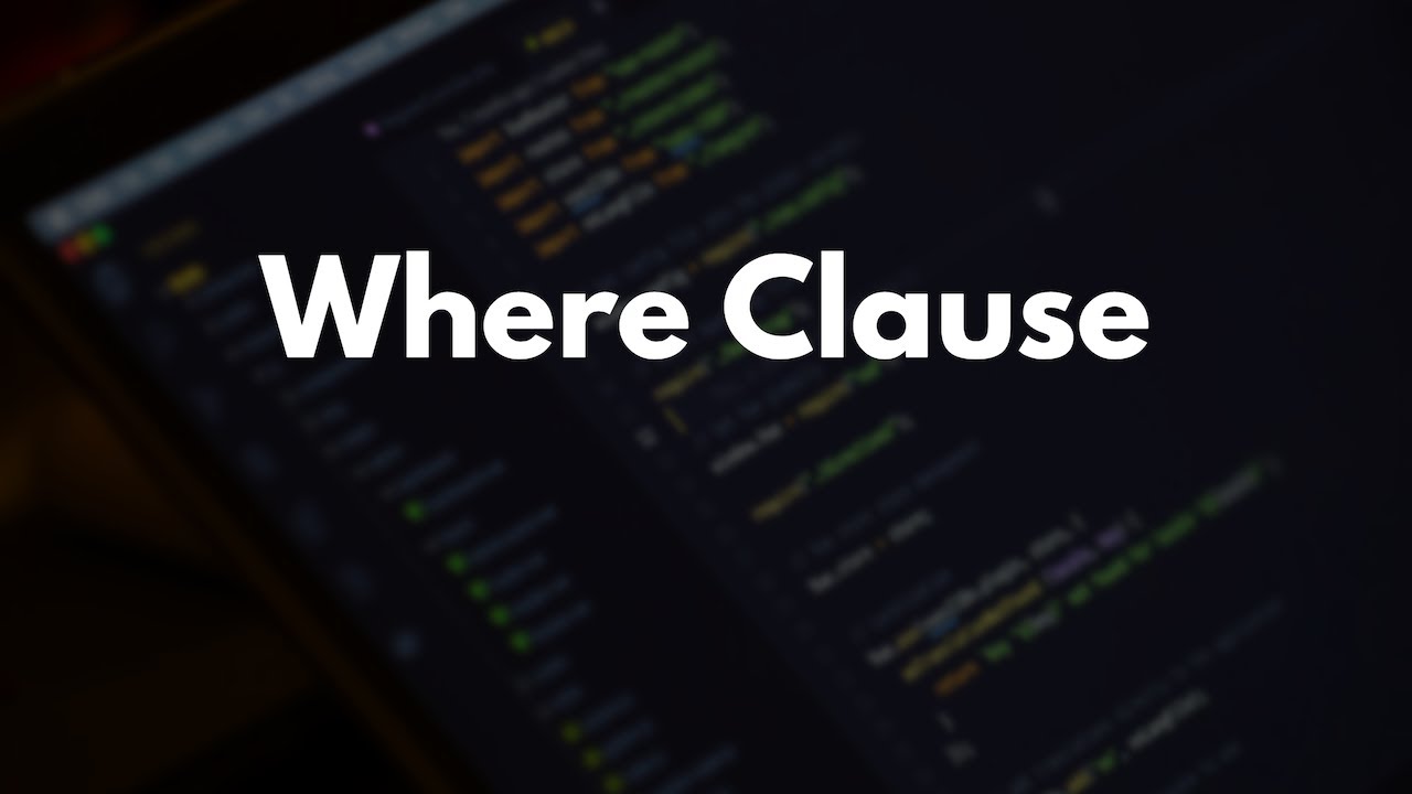 SQL Learning Path - Where Clause