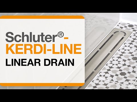 How to Install Schluter®-KERDI-LINE linear drain