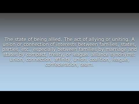 What does Alliance mean?