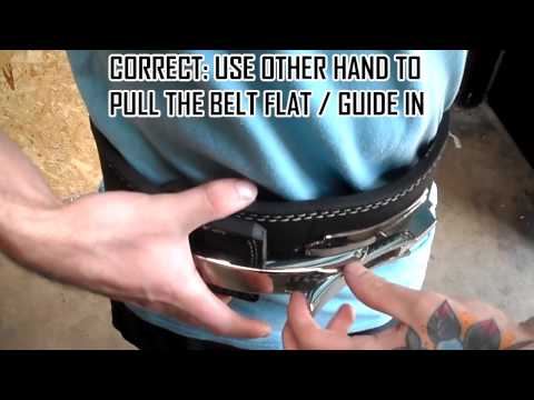 How to correctly put on Strength Shop Lever Belt