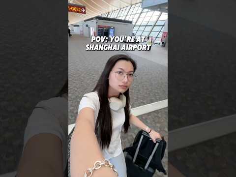 POV: You’re at Shanghai airport 🫢 #china #chinatravel #airport #shanghai #funny #travel #chinalife