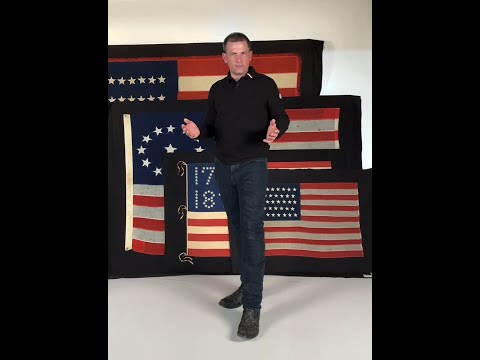 Vertical & Horizontal Display of Antique American Flags with Specialist Jeff Bridgman