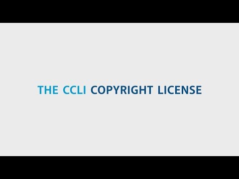 The CCLI Church Copyright License