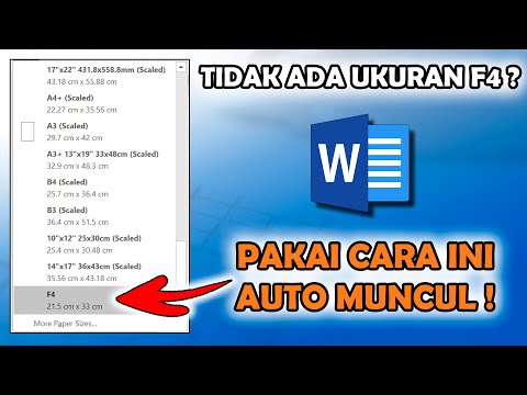Cara Mengubah Ukuran Kertas Menjadi F4 di Microsoft Word