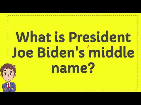 What is President Joe Biden's middle name?