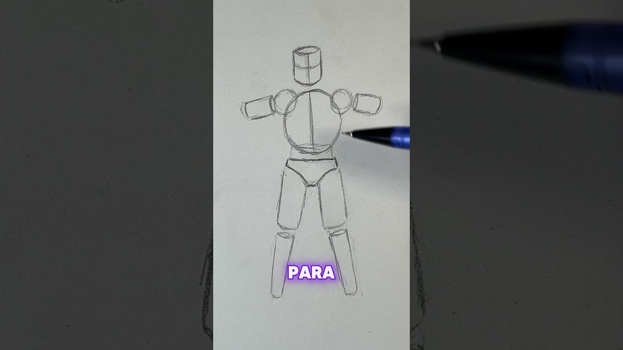 How to draw bodies easily 🏋🏻‍♂️ #drawing #easydraw #art #tutorial