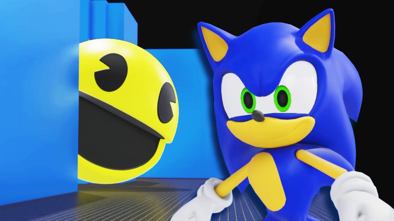 Pacman vs Sonic the Hedgehog - LokmanVideo