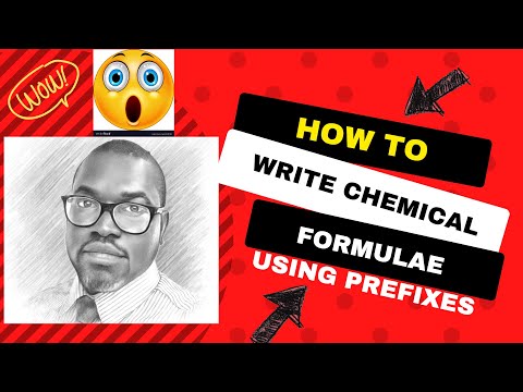 How to Write Chemical Formulae using Prefixes.