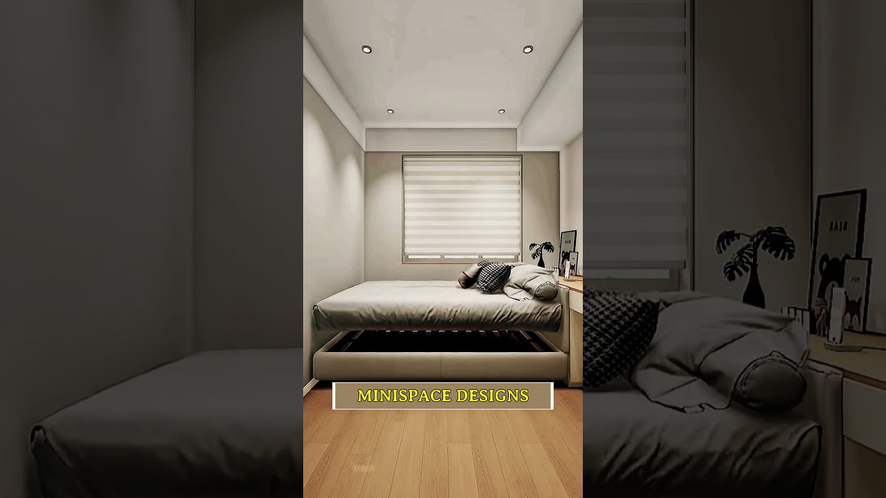 This Small Bedroom Design Will Blow Your Mind! 😲🛏️ | #SpaceSaving #BedroomMakeover