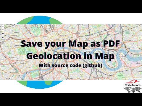 Web mapping: Leaflet geolocation, Print map PDF, screenshot || Tutorial 12 || Leaflet | JS || WebGIS