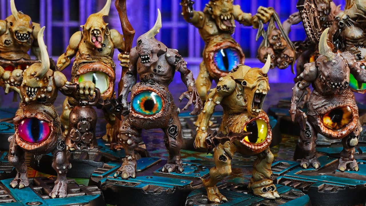 Nurgle EYEBEARERS: using cabochons for Warhammer