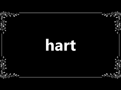 Hart - Definition and How To Pronounce